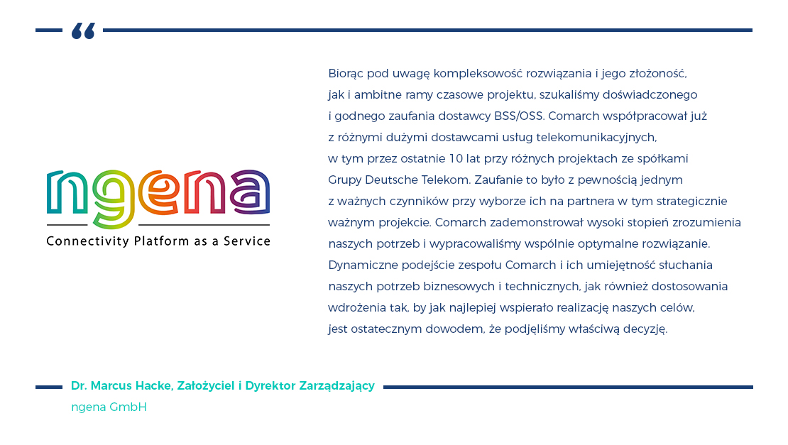 Kompleksowe transformacje systemów OSS i BSS | Comarch